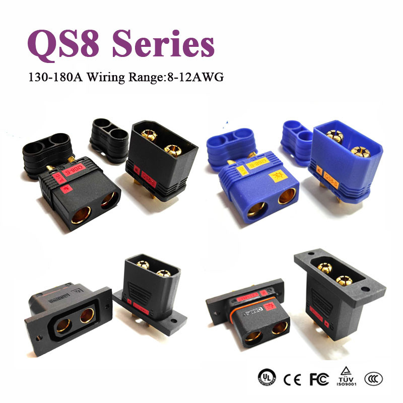 130-180A QS8 Series Lithium Battery Anti Spark Battery Connector QS8P-S ...