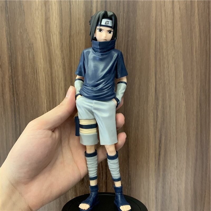 KK Anime Naruto Uchiha Sasuke Childhood Stand Figure Seventh Class ...