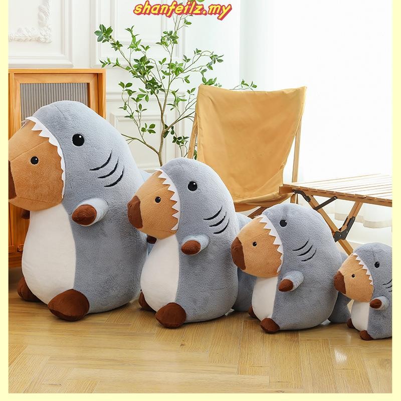 JOJOY Ready Stock New Shark Capybara Plush Doll Cute Capybara Toy Doll ...