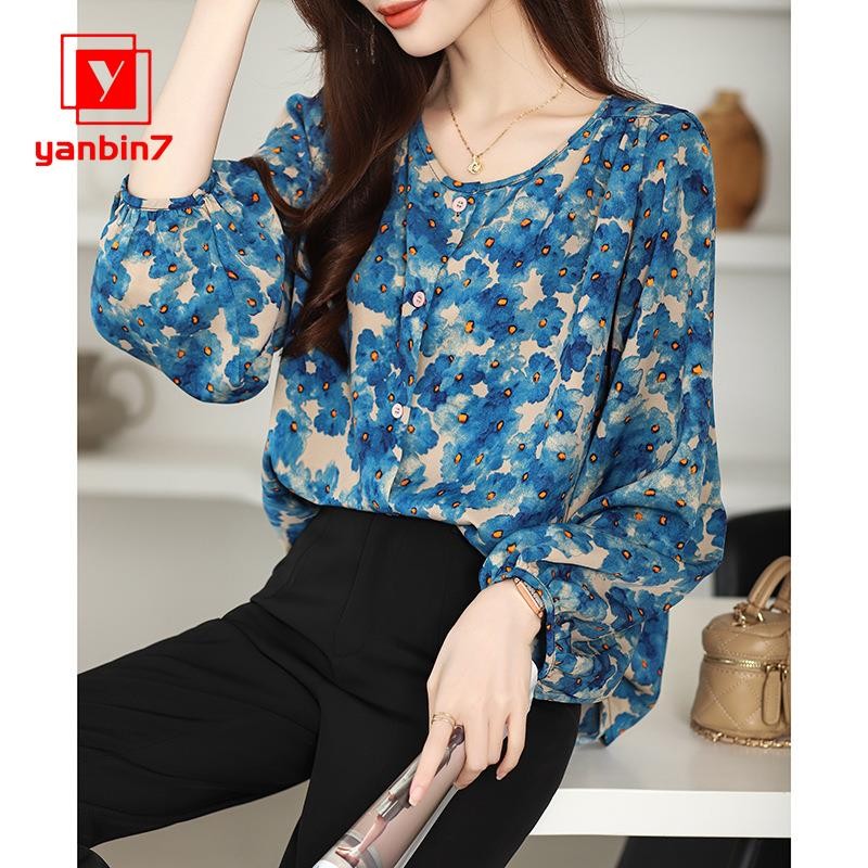 BLOUSE POLKA DOT TEMA RETRO OUTFIT LENGAN PANJANG | Shopee Malaysia