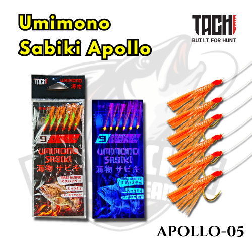 TACHI Umimono Sabiki Apollo Rig Live Bait Fishing Laut UkiUki Pantai ...