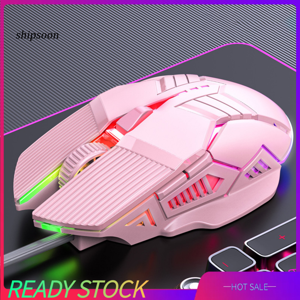SN 6-button Gaming Mouse Tensile Wire Mouse 3200dpi Gaming Mouse with ...