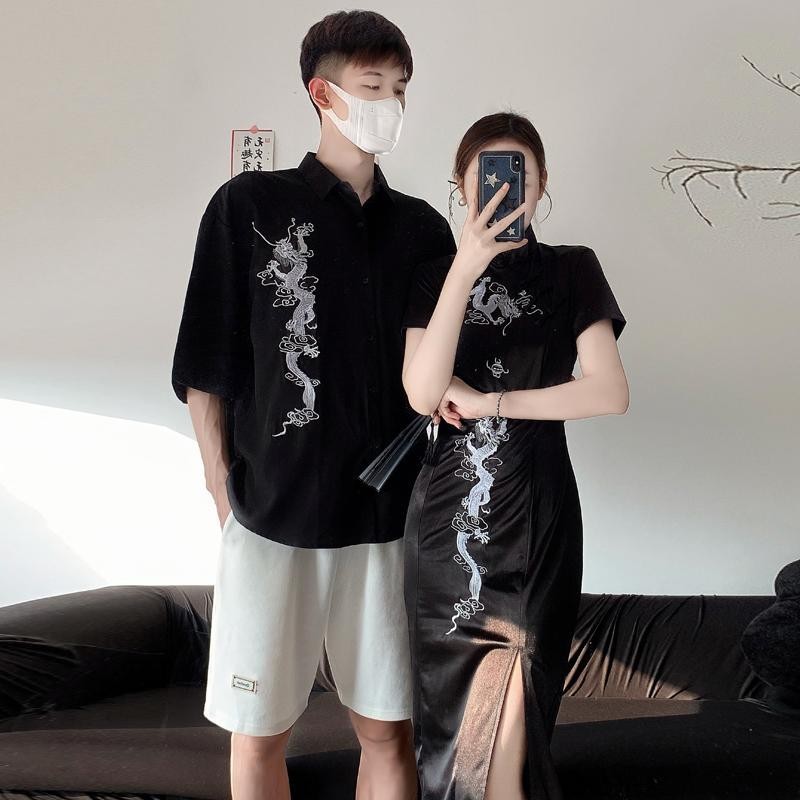 Fat mm150kg Plus Size National Style Couple Wear Dark New Chinese Style ...