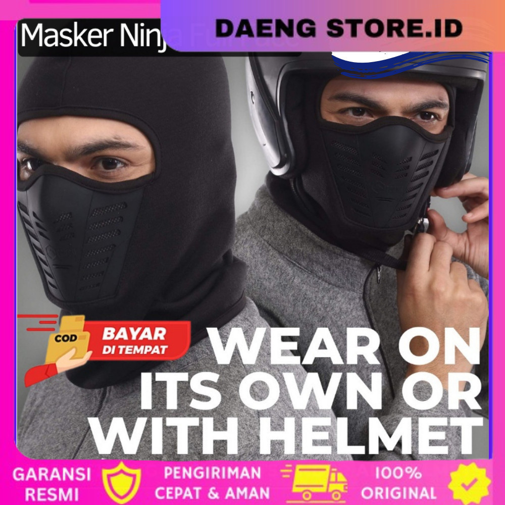 Full Face Ninja Mask with Anti-Pollution Filter Original Imported Full ...