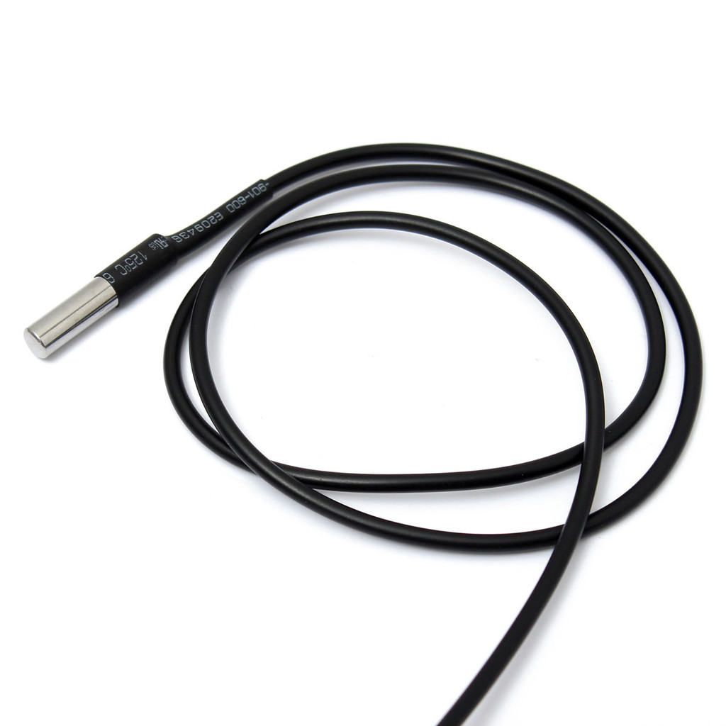 2 Wires Cables Digital Temperature Sensor Probe DS18B20 Thermometer ...