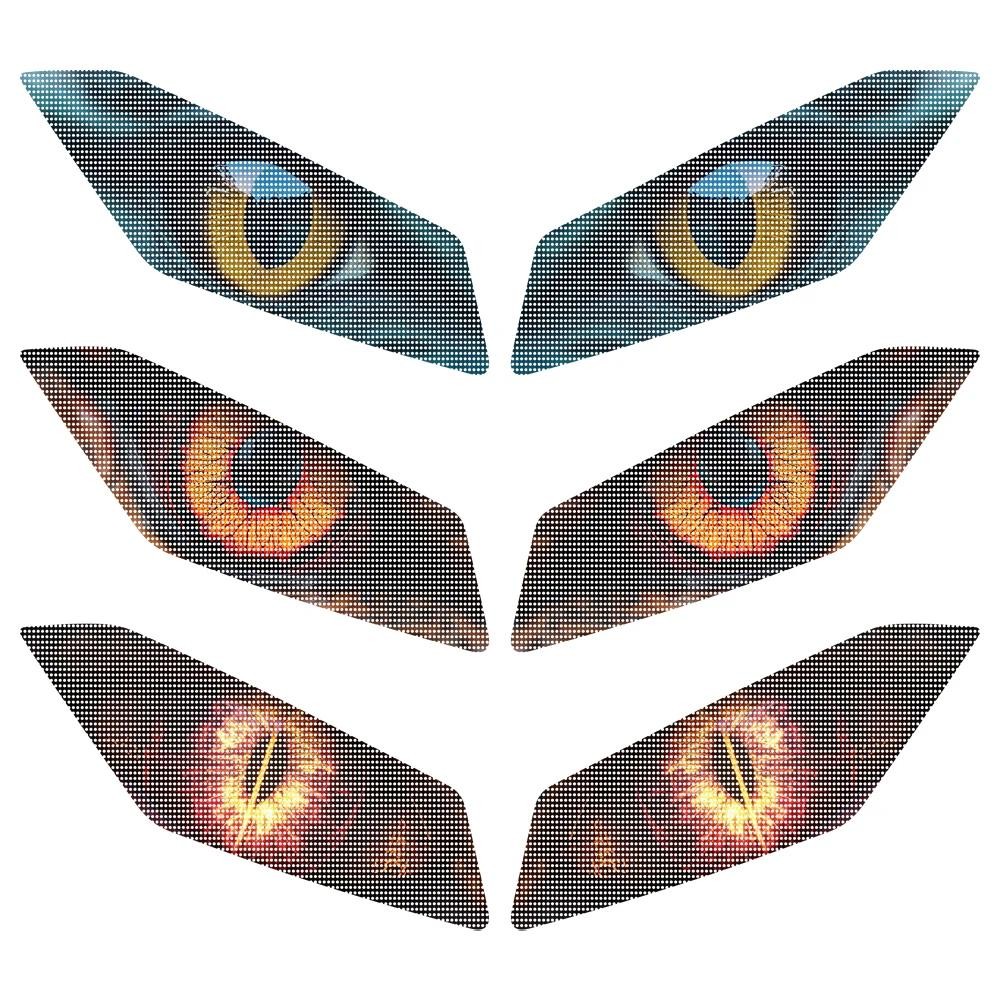 Waterproof Motorcycle Head Light Stickers Motorbike Headlight Decal ...