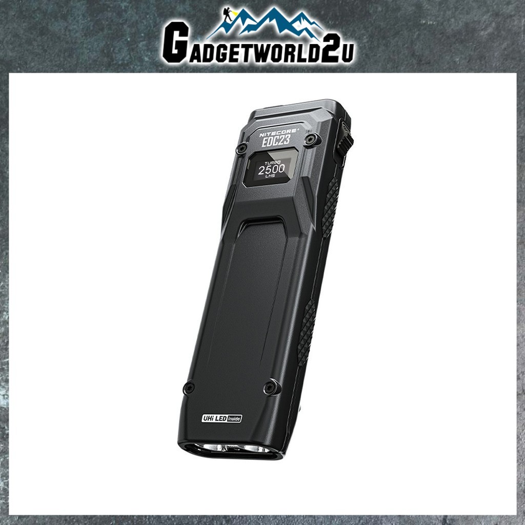 Nitecore EDC23 NiteLab UHi 25 LED 2500L CW Rechargeable Flashlight ...
