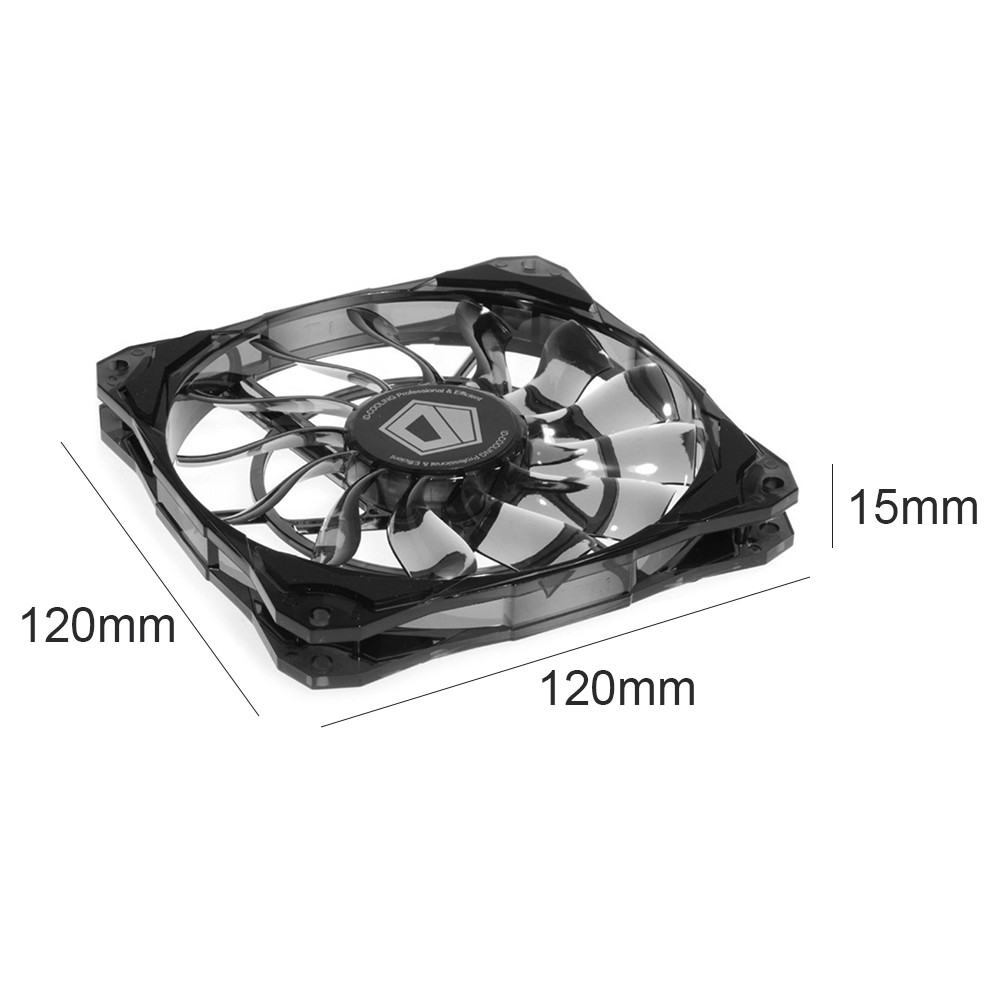 12cm Cooling Fan for PC Case Chassis CPU 4 Pin Silent Radiator | Shopee ...