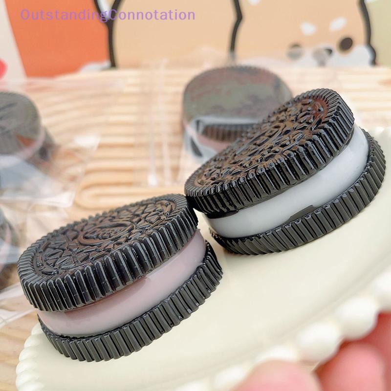 OutstandingConnotation Big Oreo Silicone Stress Pressure Relief Squishy Toys Mochi Taba Squishy ...