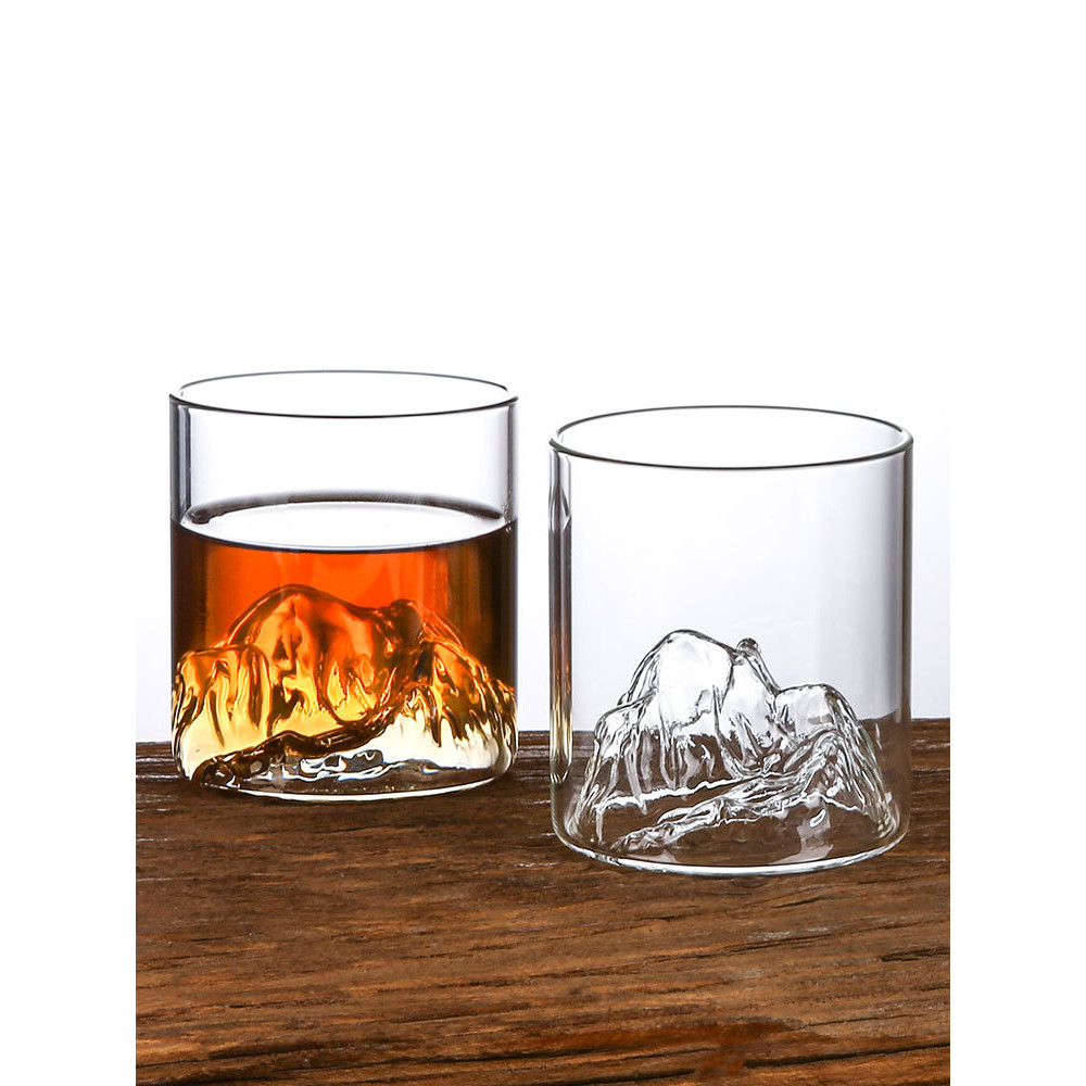 Mount Fuji Glass Japanese Style Water Glass Thickened Heat-Resistant ...
