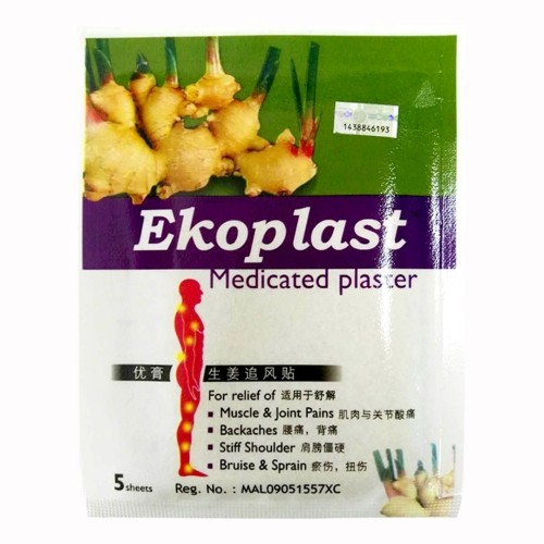 Ekoplast Ginger Medicated Plaster (5's) | Shopee Malaysia