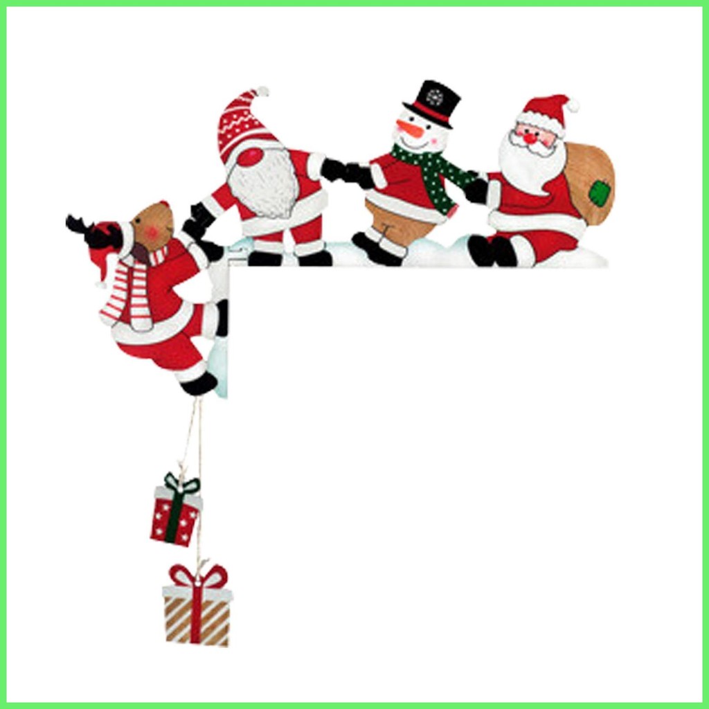 Christmas Door Corner Frame Decorative Holiday Door Frame Sign ...