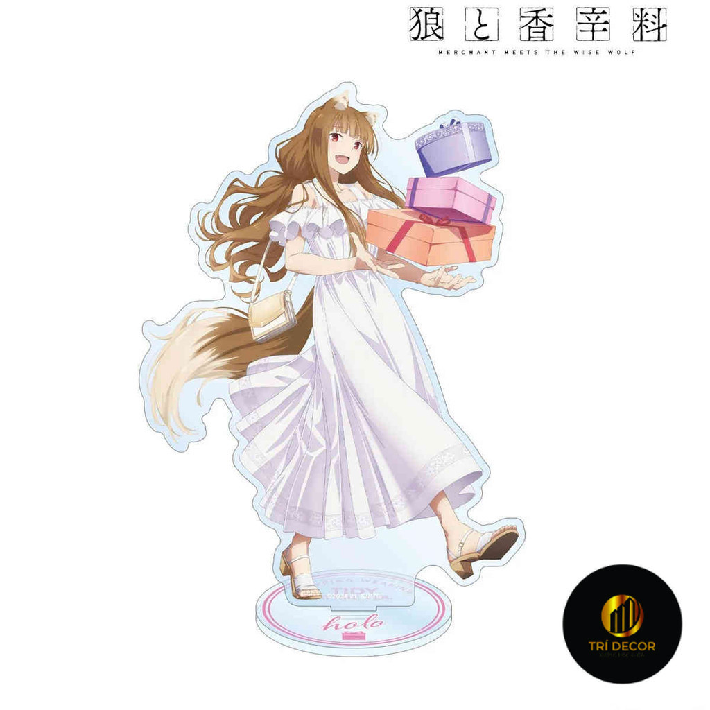 Spice and Wolf Keychain, Standee Model for Study and Work Desk ...