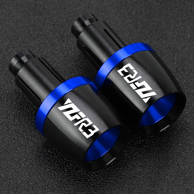 For YAMAHA YZFR3 YZF-R3 Universal Handlebar Grips Bar End Cap ...