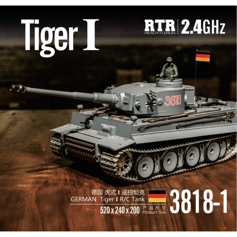 Heng Long RC Tank | 1/16 Tiger Tank Remote Control | 7.0 Upgraded ...