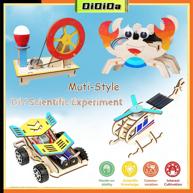Science Experiment Kit Educational Toys For Kids Wooden Diy Kit ...