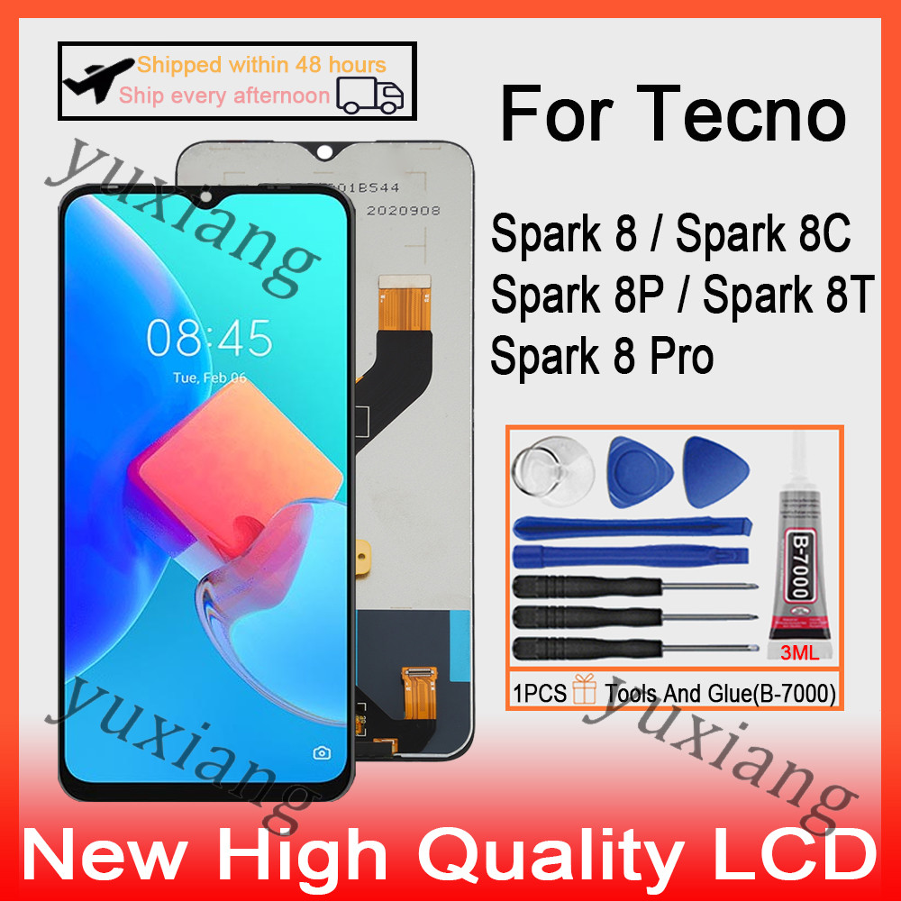 OEM For Tecno Spark 8 Spark 8C Spark 8P Spark 8T Spark 8 Pro LCD ...