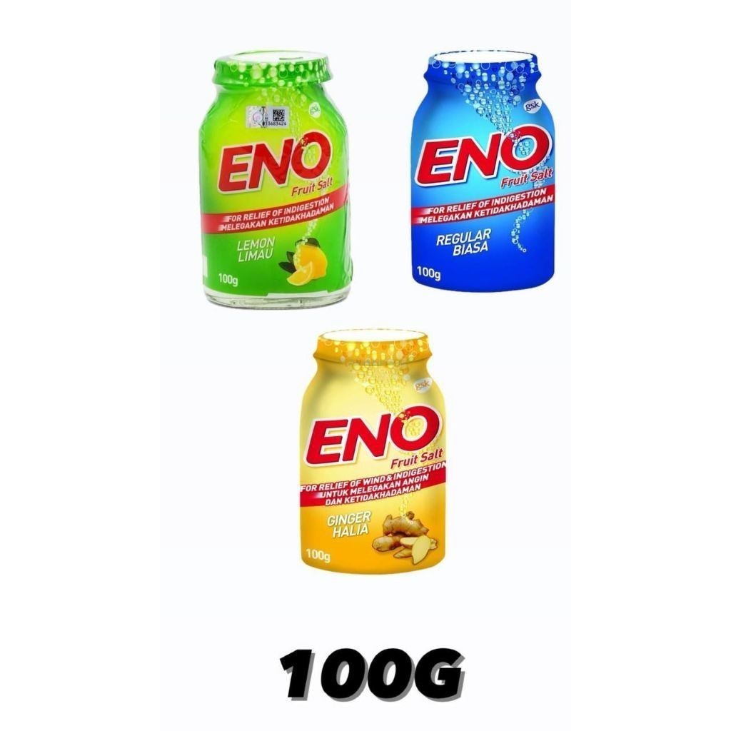 ENO FRUIT SALT BOTTLE 100G (EXP:06/2025) REGULAR | LEMON | GINGER ...