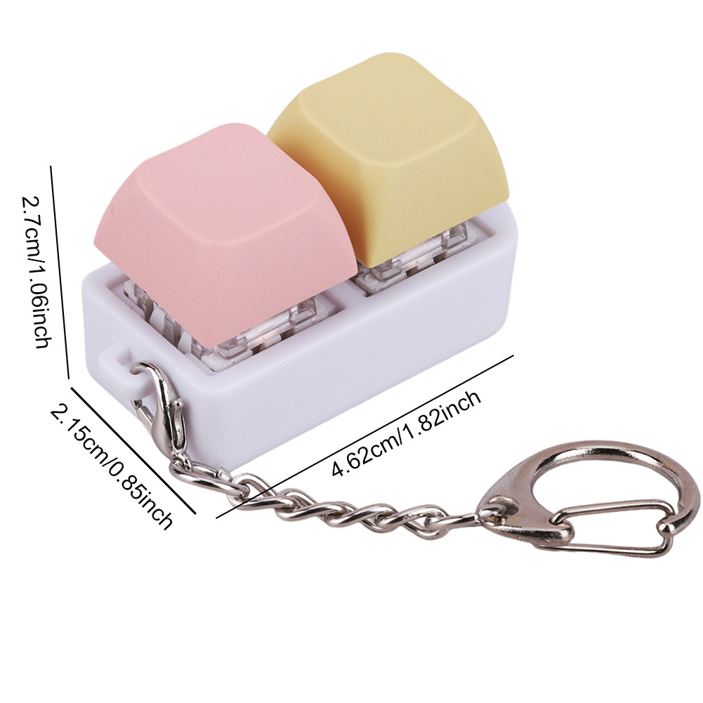 Keyboard Fidget Toy Fidget Clicker Key Switch Keychain Shaft Tester for ...