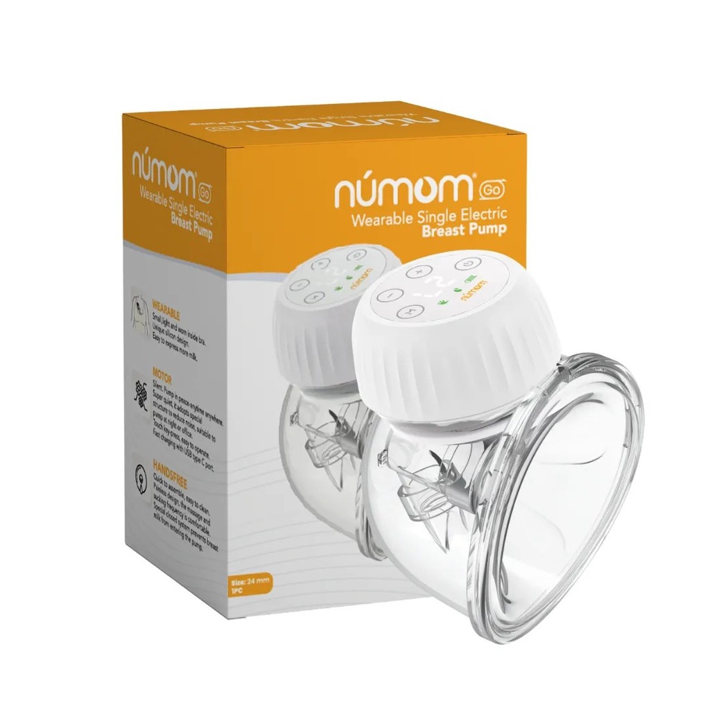 Numom Go Single Wearable Breast Pump Pam Susu Wireless (24mm) | Shopee ...