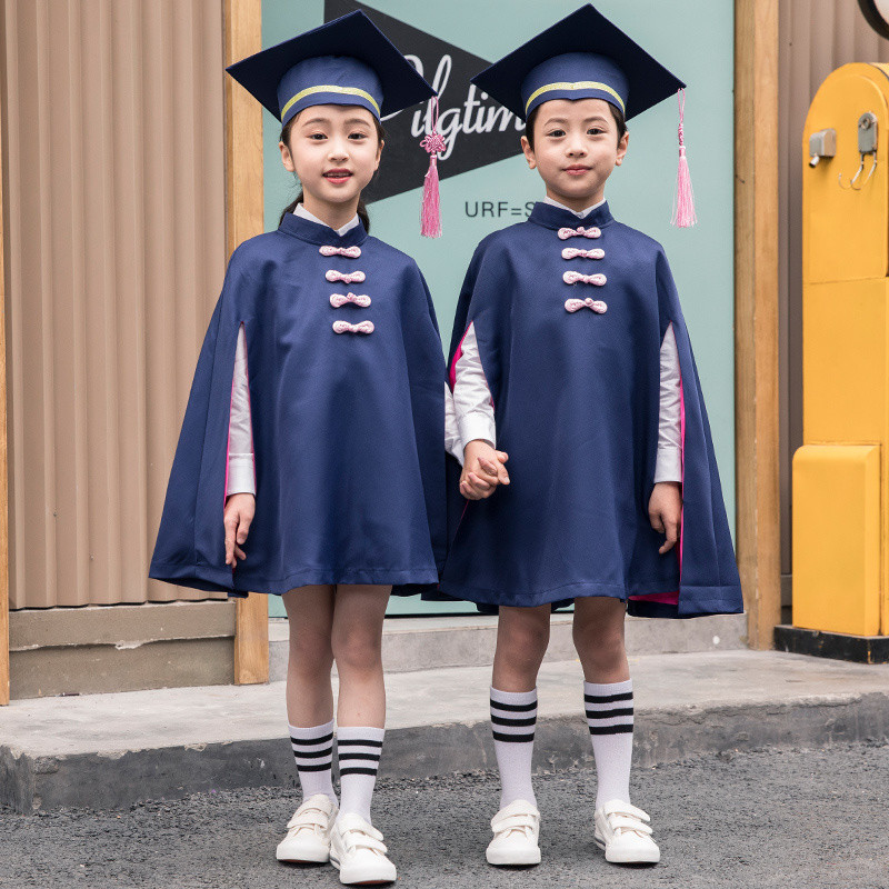 Children's Doctoral Uniform Bachelor's Uniform Kindergarten Graduation ...