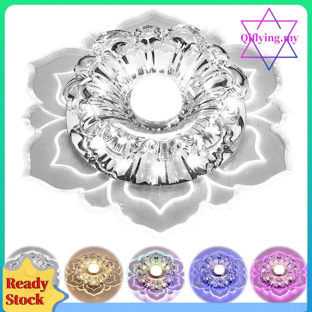 Crystal LED Ceiling Light LED Recessed Light Flower Shape for Gallery ...