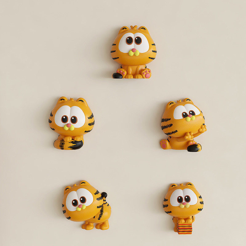 2025 New Style Influencer 3D Garfield Merchandise Magnetic Refrigerator ...