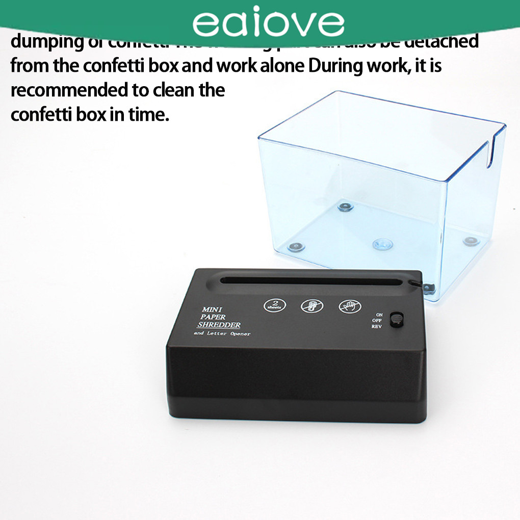 A4 Manual Mini Shredders Home USB Battery Operated Portable Small A6 ...