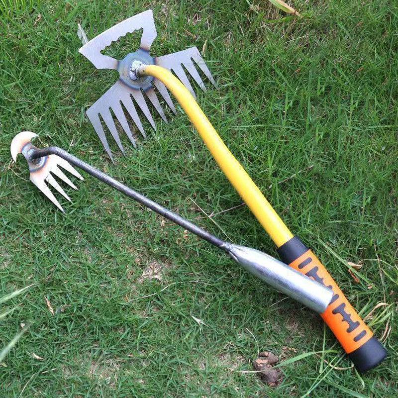 11Teeth Weeding Uprooting Tool Multi Purpose Kalaykay for Garden Grass ...
