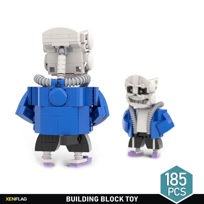 MOC Sans for Classic Game UnderTale Cute Skeleton Brothers, Model ...