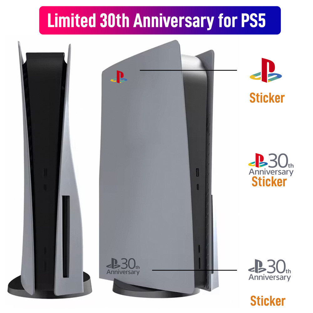 Limited 30th Anniversary for PS5 Pro Faceplate Vinyl Logo Sticker ...