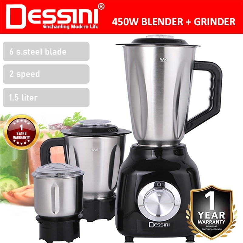 DESSINI High Speed Blender & Dry Grinder - Top Performance Appliance | Shopee Malaysia