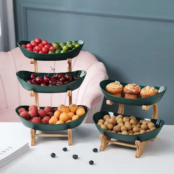 desert tray dessert table display set Dulang buah ruang tamu Dulang ...