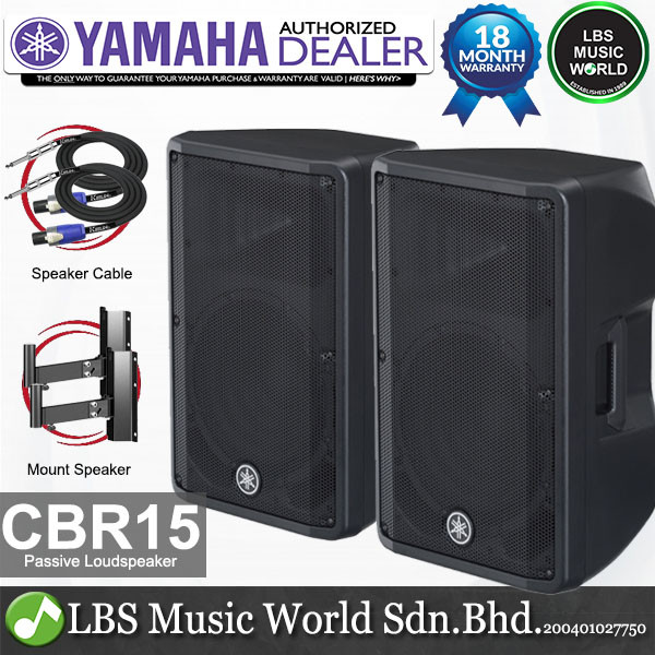 Yamaha CBR15 1000W 15" 2-way Passive Speaker Loudspeaker Amplifier PA (CBR 15) | Shopee Malaysia