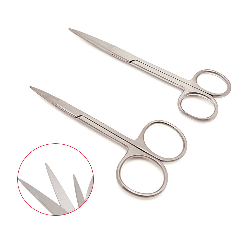 Stainless Steel Dental Surgical Scissors Straight Forceps Medical Tools ...