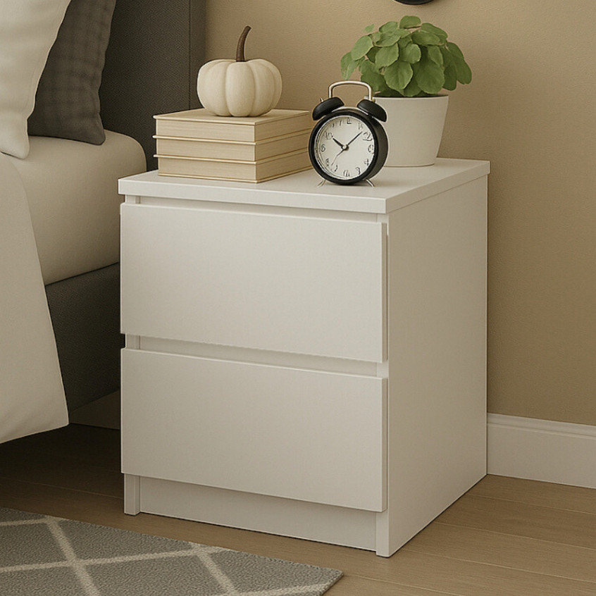 LOFT Living VESTA 2 DRAWERS bedside table side table meja tepi | Shopee Malaysia