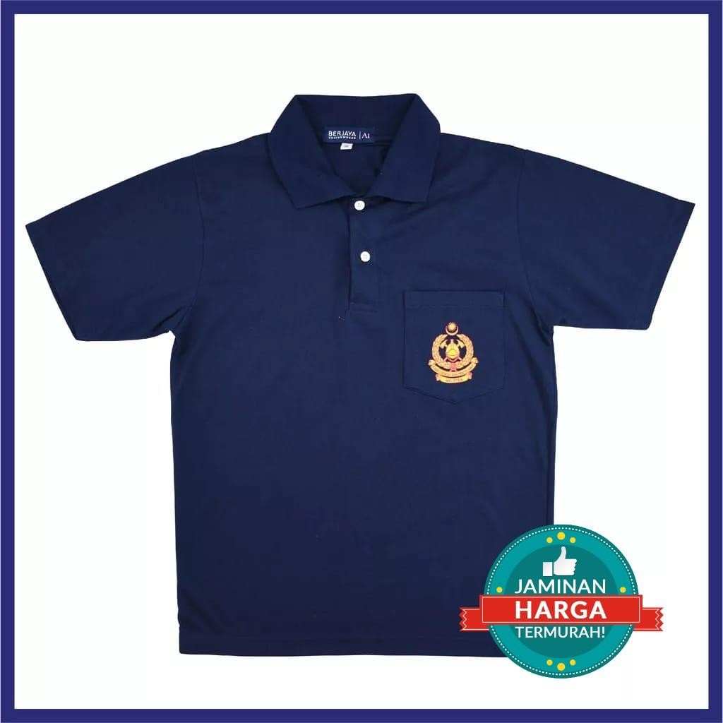 TKB01 TSHIRT KADET BOMBA LENGAN PENDEK/ TSHIRT PERSATUAN BOMBA BIRU ...