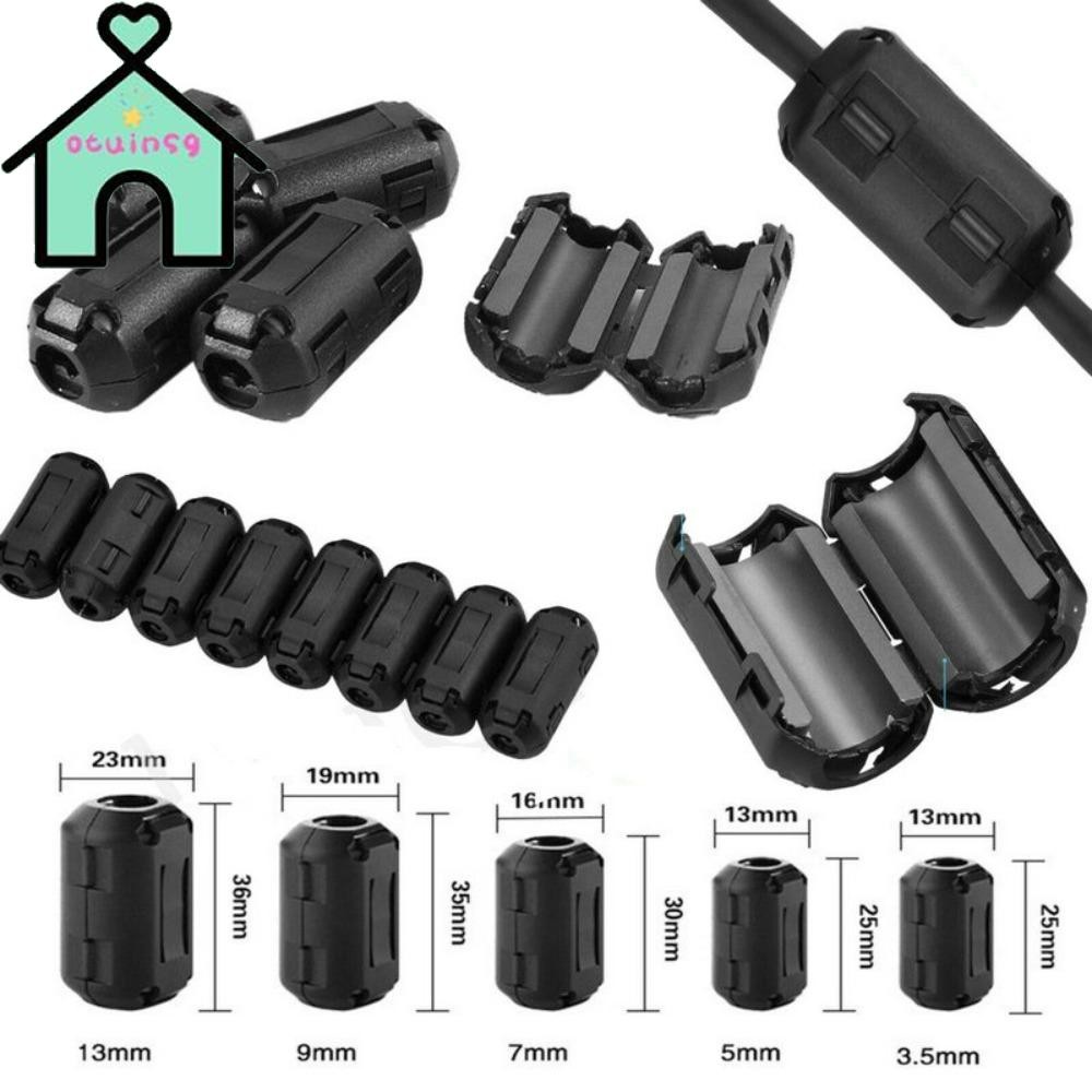 OTUINSG Ring Core Ferrite Bead Clamp, Anti-interference Black Choke ...