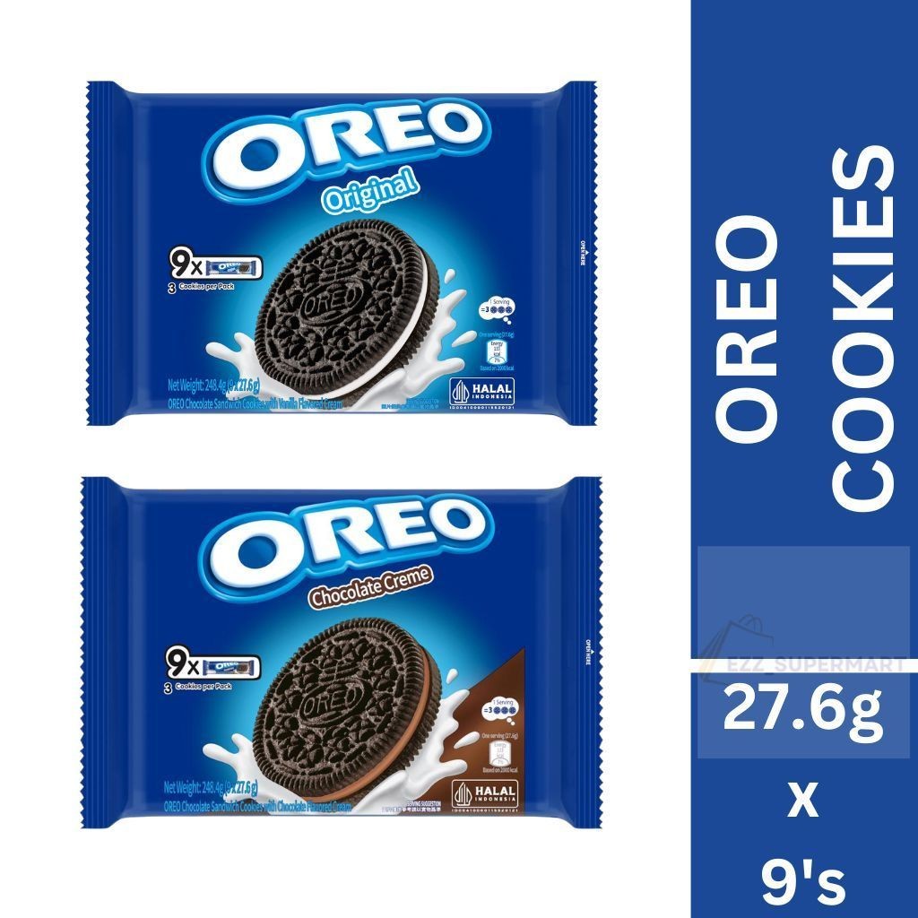 OREO Sandwich Cookies Original / Chocolate (27.6g x 9's) | Shopee Malaysia