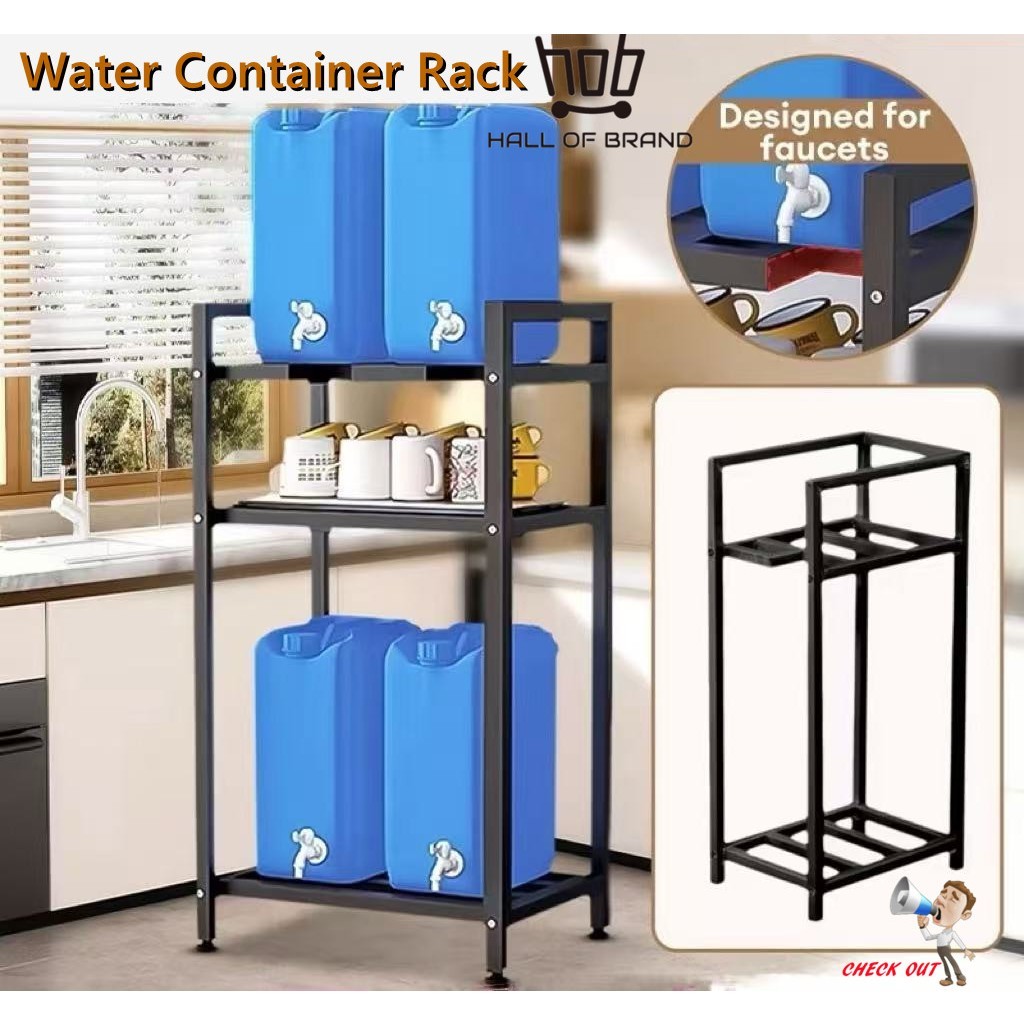 Water Rack Stainless Steel Water Gallon Rack/Bracket Container Stand ...