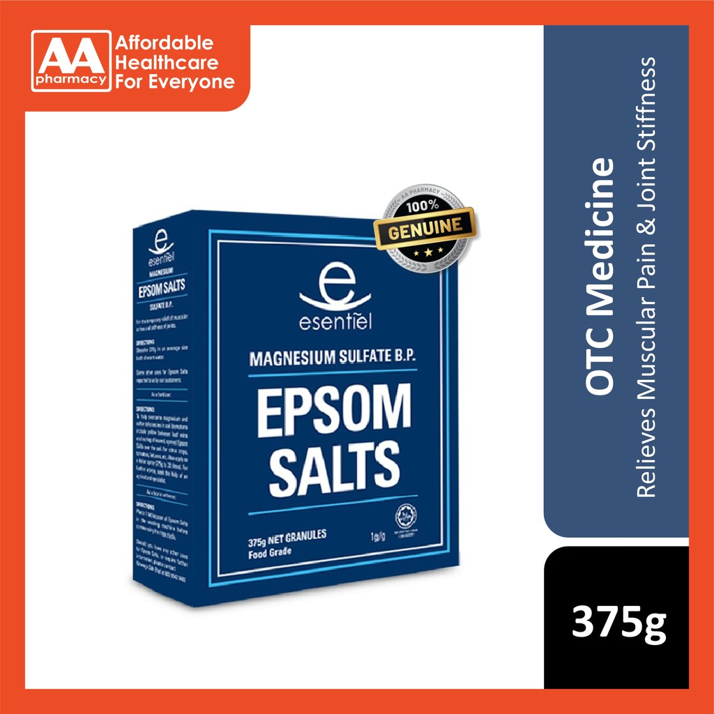 Esentiel Epsom Salts (Magnesium Sulfate B.P.) 375g | Shopee Malaysia