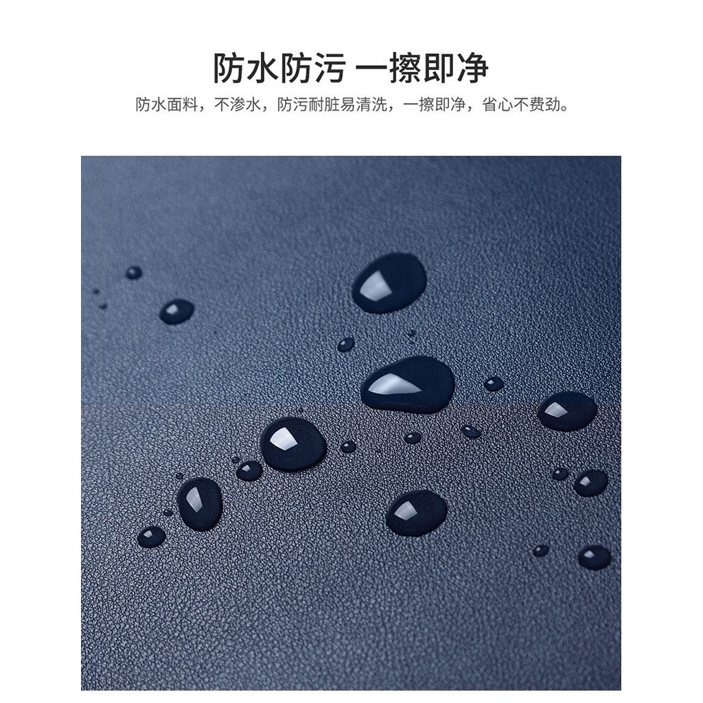Portable Leather Mouse Pad Coaster Anti-slip Solid Color Simple Laptop ...
