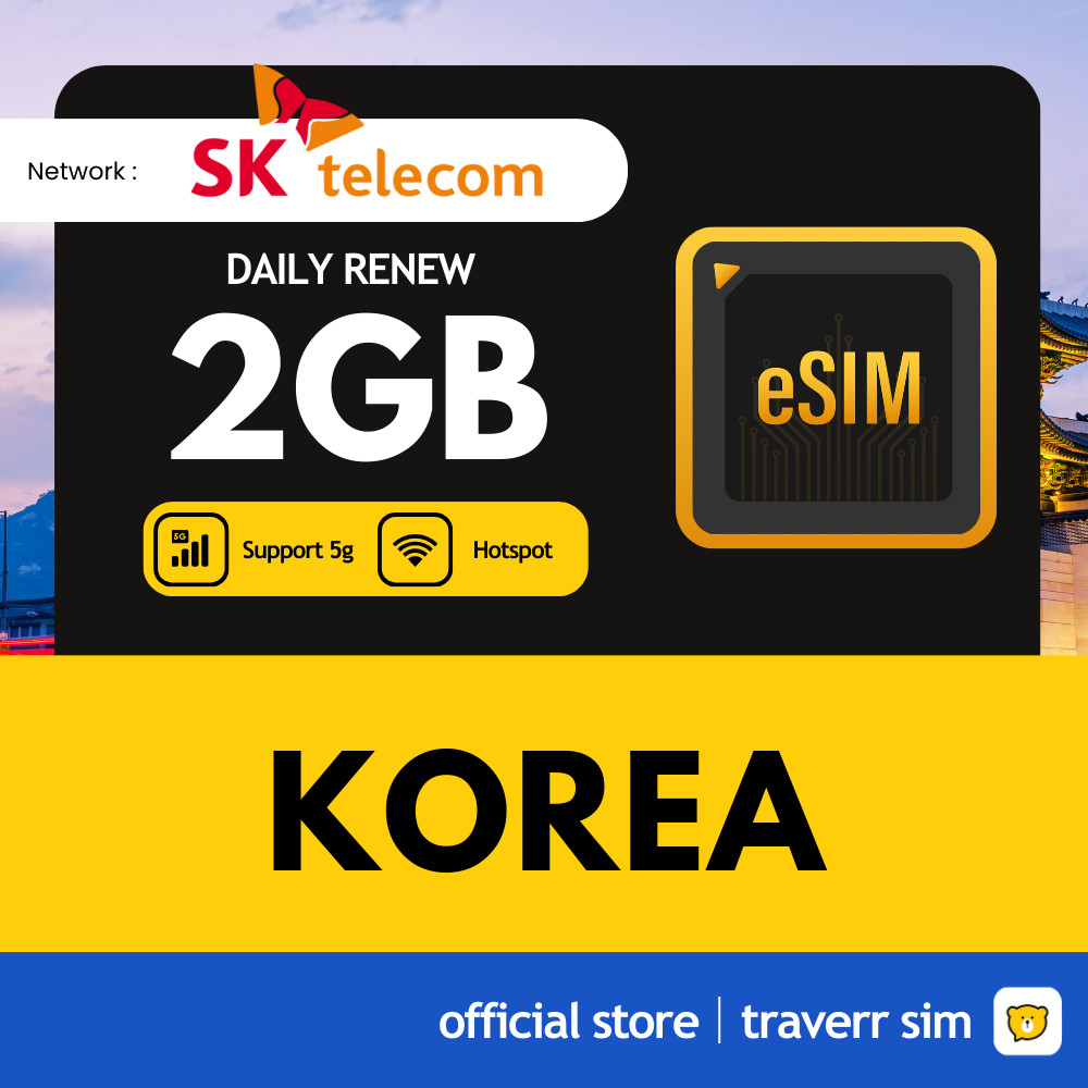 【韩国 South Korea + Jeju Island eSIM】【5G🔥】【SKT】 【Daily Renew】韩国 Travel eSIM | Shopee Malaysia