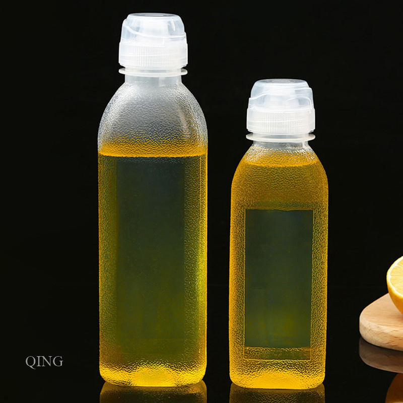 QJS 300ml/500ml Clear Plastic Oil Dispenser With Screw Cap - Kitchen ...