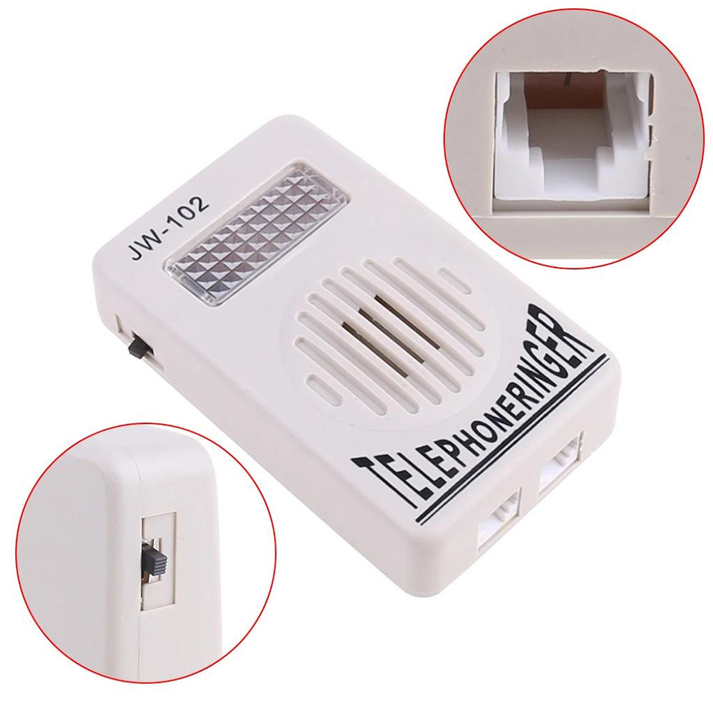 Loud Sound Telephone Ringer Amplifier with Flashing Light for Landline ...