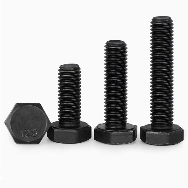 M8 M10 Grade 12.9 High-strength Black Outer Hexagonal Bolt Full Tooth ...