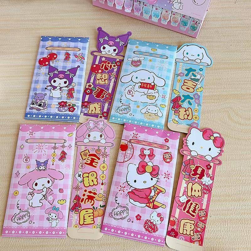4Pcs/Set 2025 Sanrio Chinese New Year Red Envelopes With Funny ...