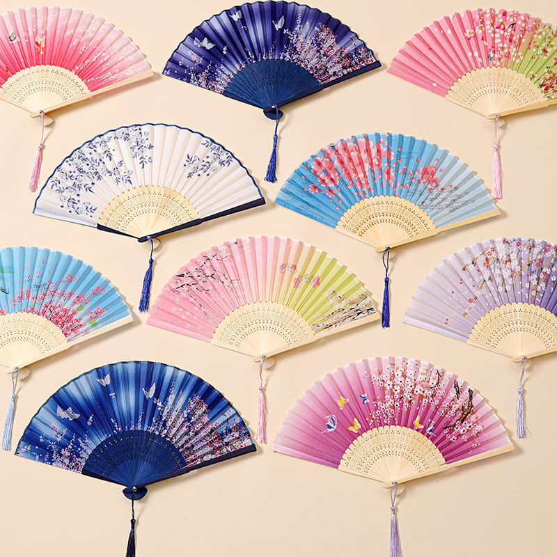 Fan Ancient Style Folding Fan Chinese Style Hanfu Female Cheongsam ...