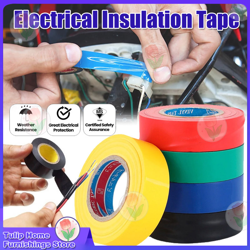[Ready Stock] 8M Electrical Insulation PVC Tape Electrical Insulation ...