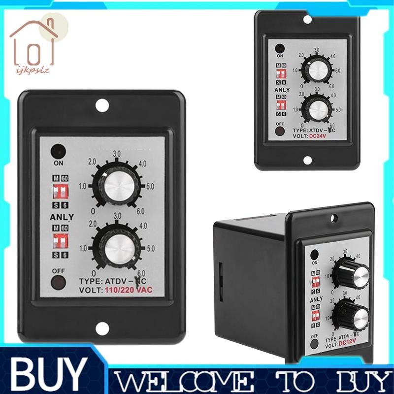 On Off Twin Timer Relay Knob Control Time Switch ATDV-YC 6S-60M Relay ...